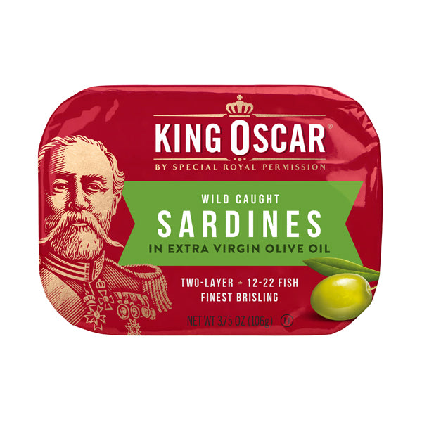 King Oscar Wild Caught Sardines In Extra Virgin Olive Oil 106g – LeMed
