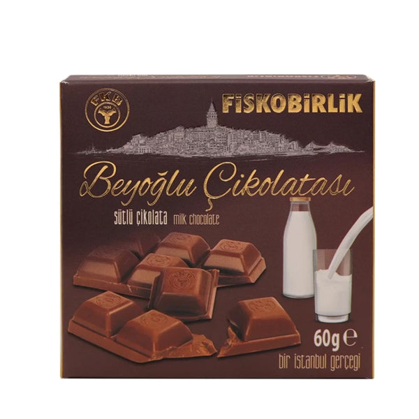 Fiskobirlik Beyoglu Milk Chocolate With Whole Hazelnuts 65g — LeMed