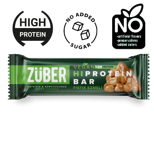 Zuber High Protein Vegan Bar with Peanut Butter 45g – LeMed